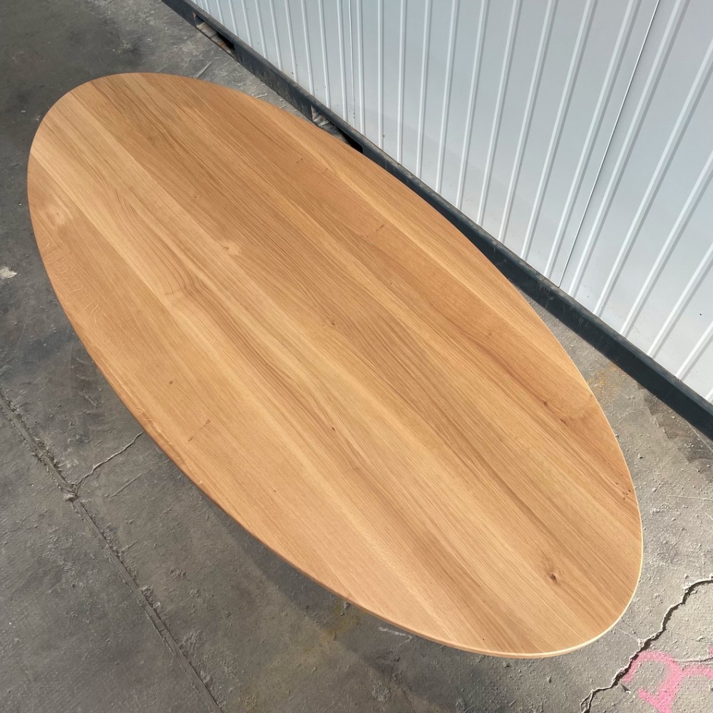 copy of LOUISON - Oval dining table made of solid olive ash